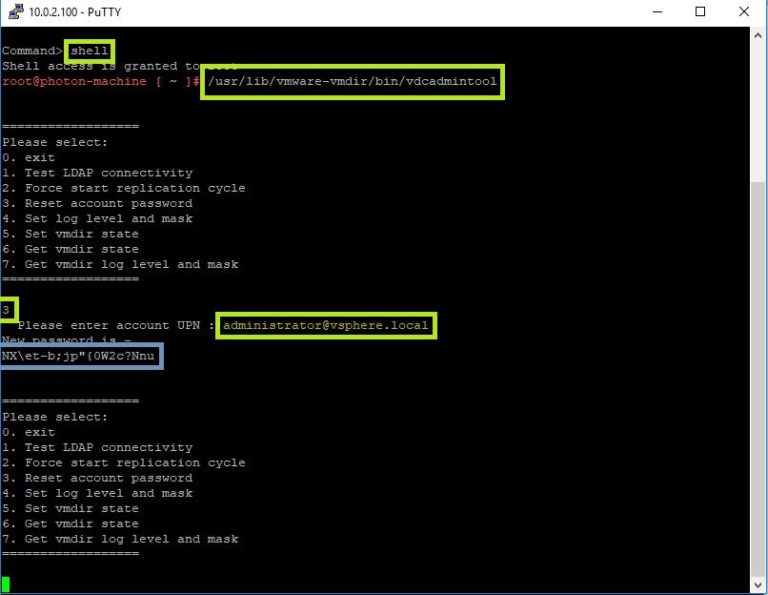 Reset Administrator vsphere local And Root Password VCSA 